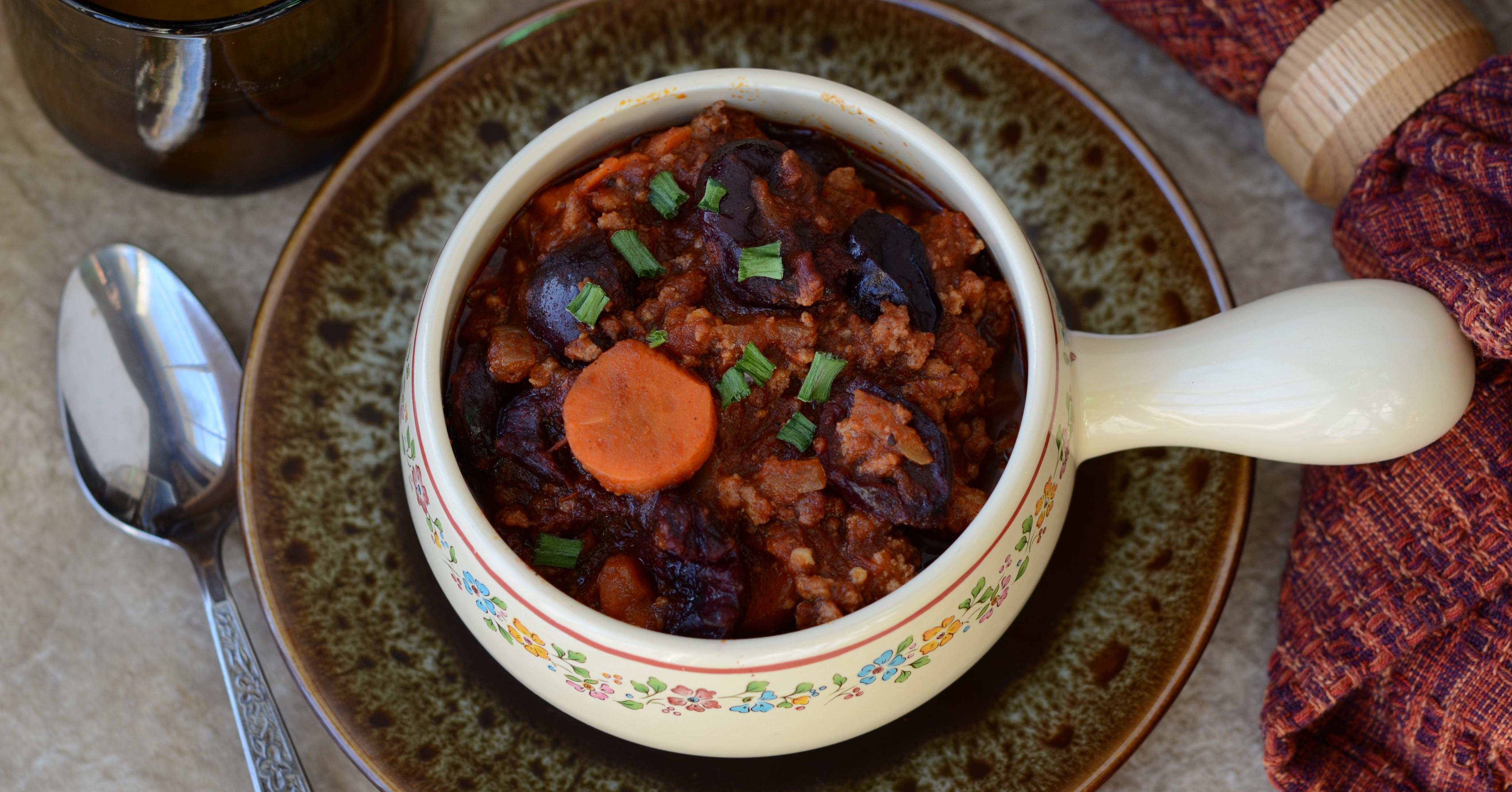 Instant Pot Cherry Pork Chili - Dump and Go Dinner | Once A Month Meals