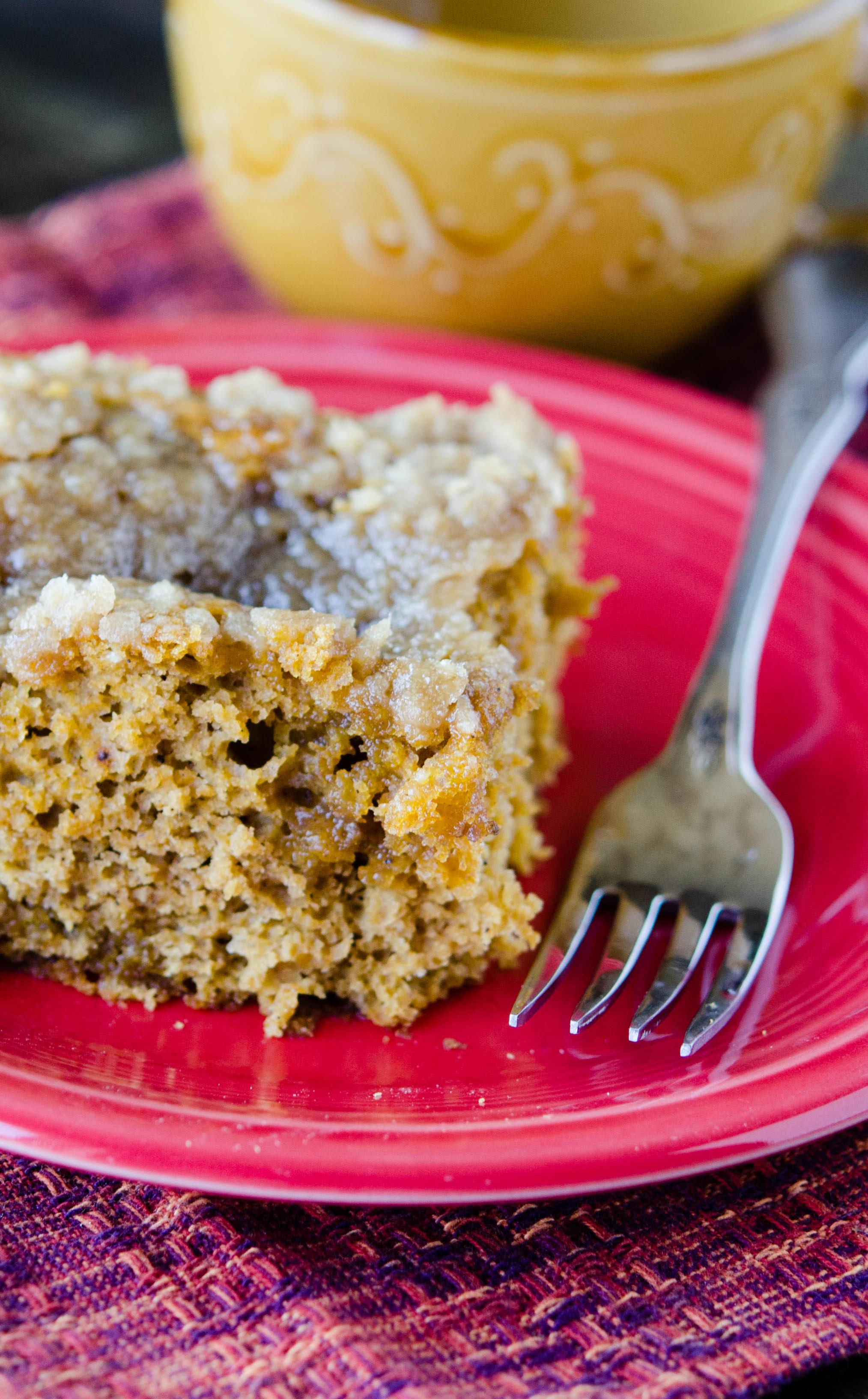 Instant Pot Pumpkin Coffee Cake - Traditional Version | Once A Month Meals