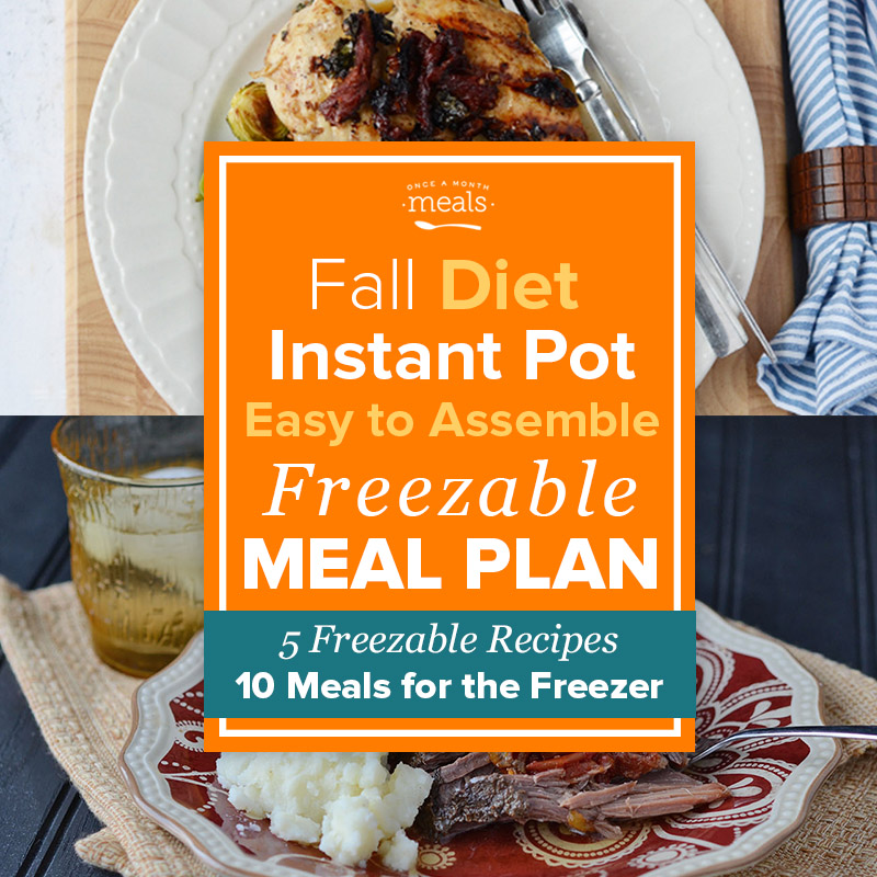 Fall Instant Pot Dump and Go Diet Mini Freezer Meal Plan Vol. 1 | Once ...