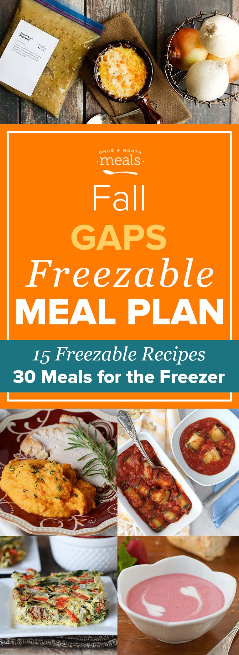 Fall GAPS Monthly Freezer Meal Plan Vol. 2 | Once A Month Meals