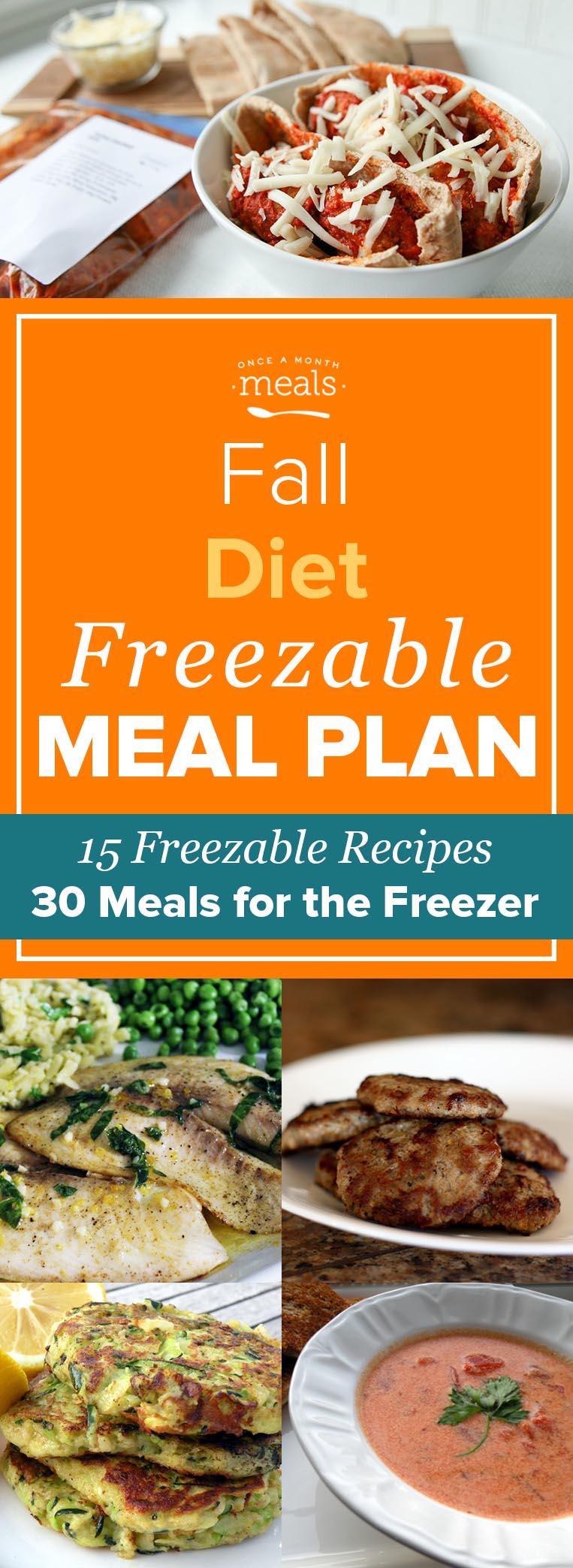 Fall Diet Monthly Freezer Meal Plan Vol. 4 | Once A Month Meals