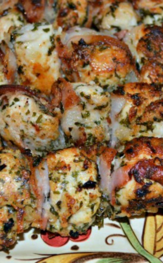 Bacon Wrapped Coconut Chicken Nuggets - Dump and Go Dinner | Once A ...