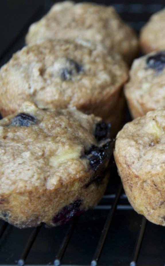 Moist and Delicious Banana Blueberry Muffins | Once A Month Meals