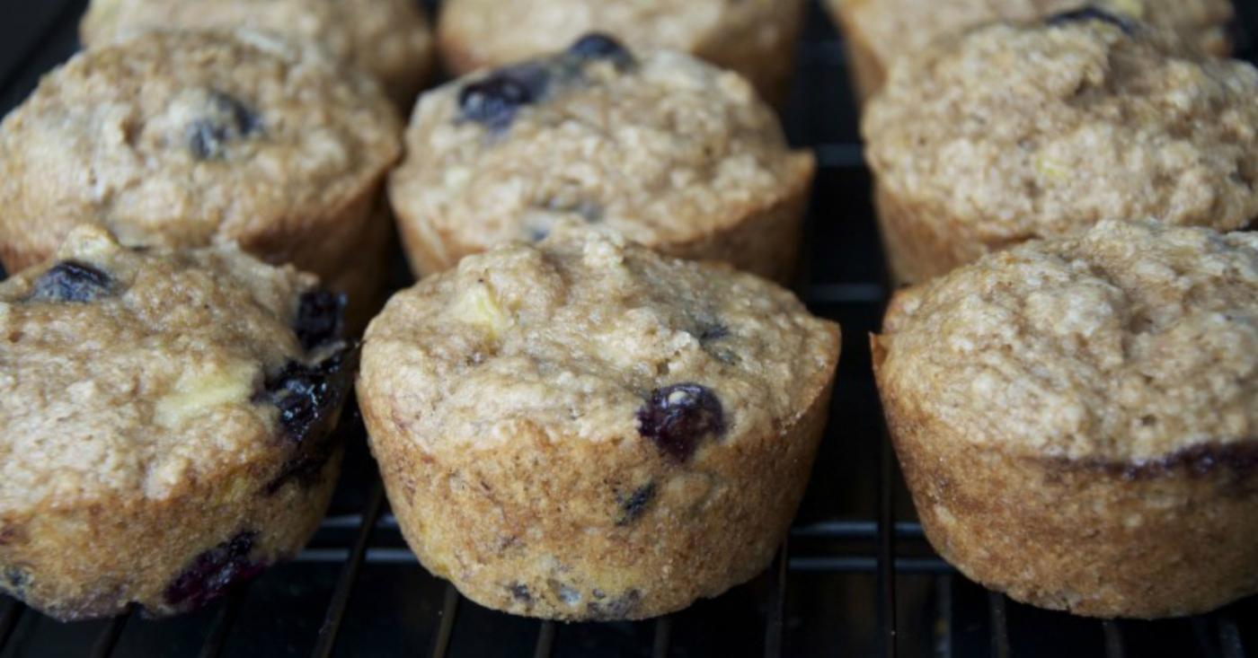 Moist and Delicious Banana Blueberry Muffins | Once A Month Meals