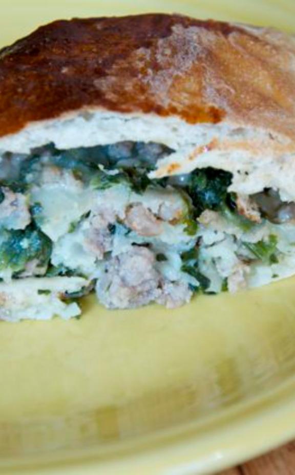 Sausage Stuffed Loaf | Once A Month Meals