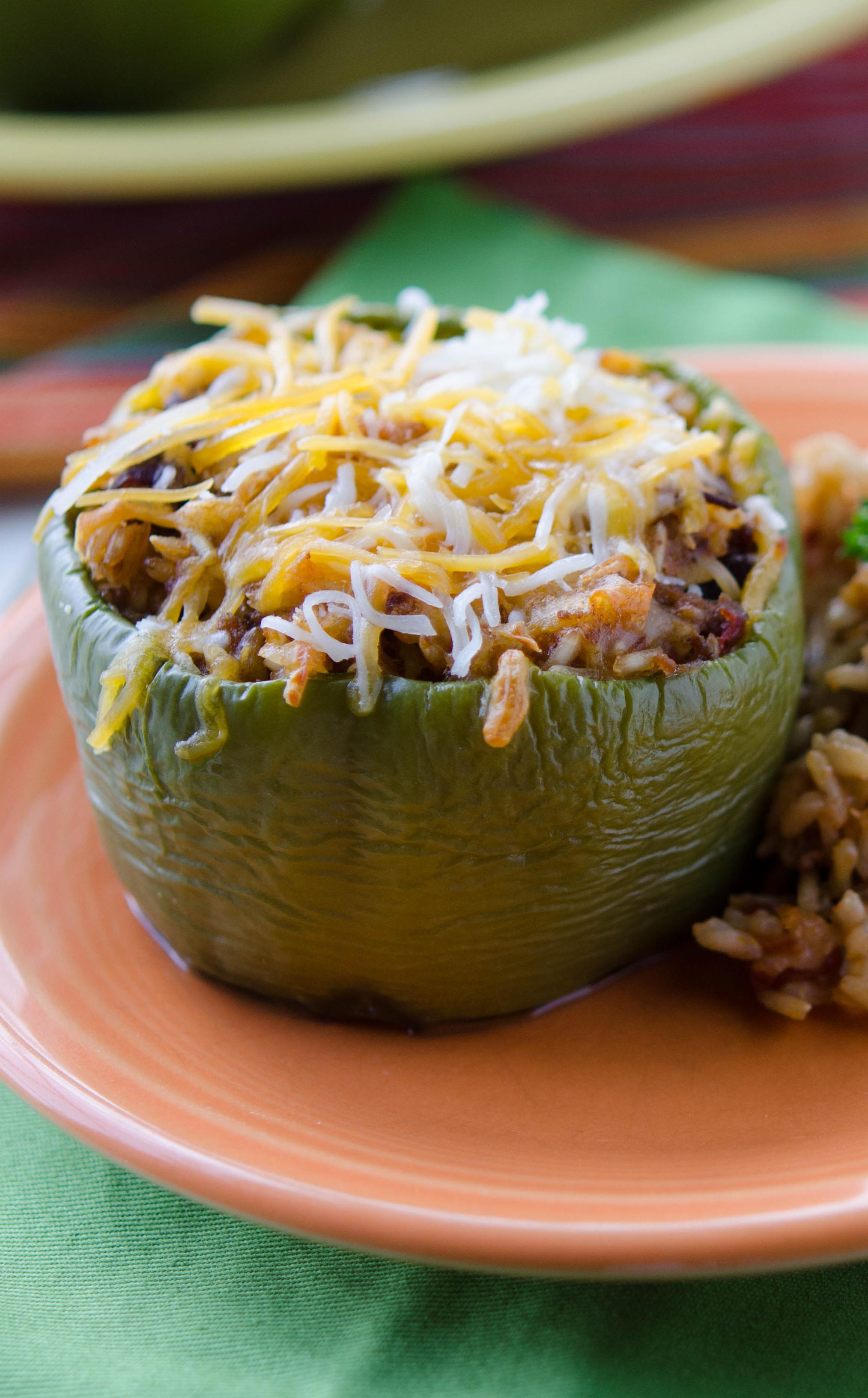 Simple Stuffed Peppers | Once A Month Meals