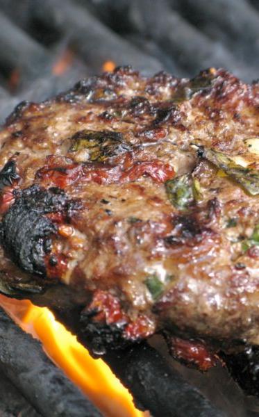 Tomato Basil Hamburgers - Dump and Go Dinner | Once A Month Meals
