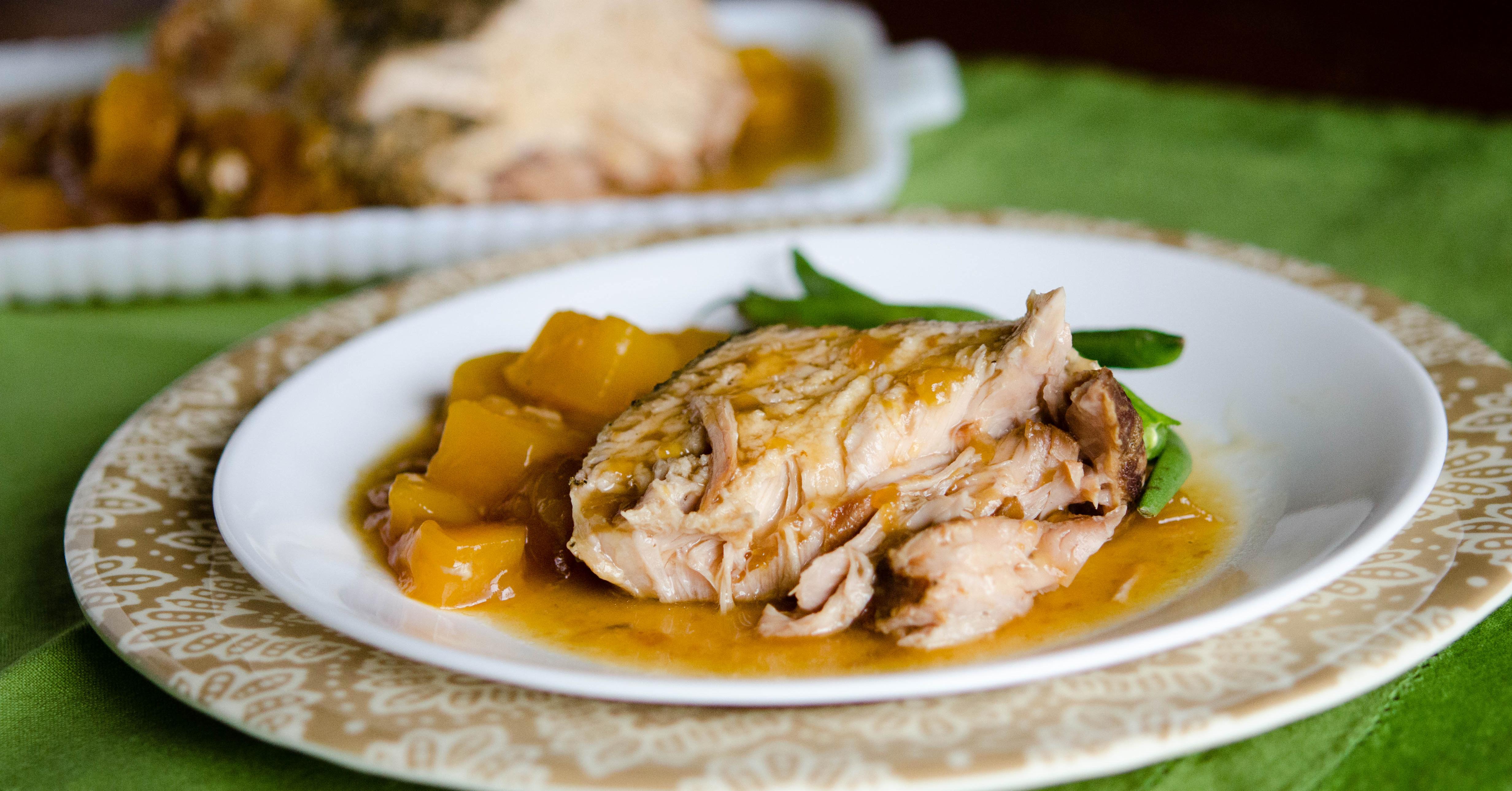 Slow Cooker Mango Pork - Dump and Go Dinner | Once A Month Meals