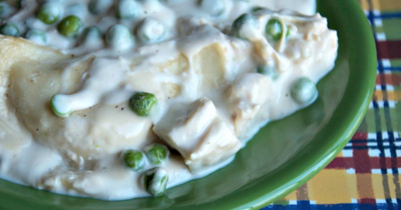 Chicken Alfredo Pierogi - Dump and Go Dinner | Once A Month Meals