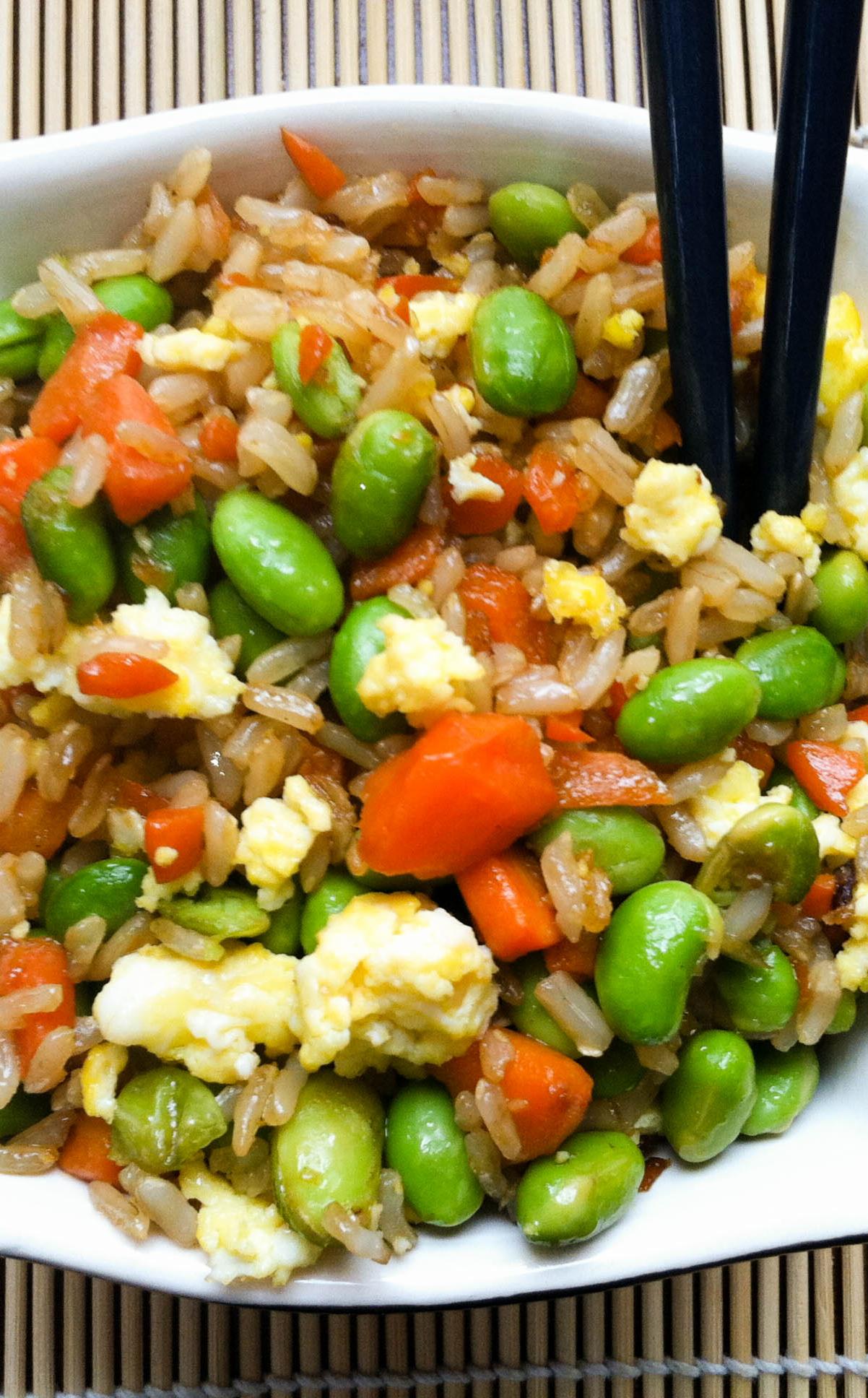 Edamame Fried Rice | Once A Month Meals