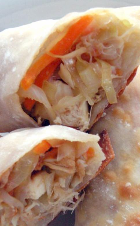 Baked Chicken and Vegetable Spring Rolls - Lunch Version | Once A Month ...