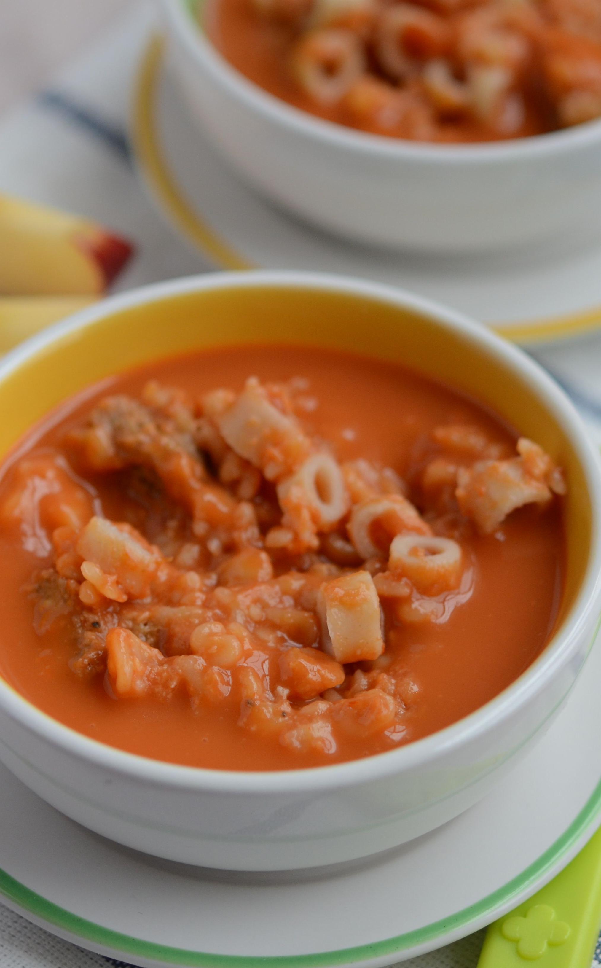 Homemade Spaghetti O's and Meatballs - Lunch Version | Once A Month Meals