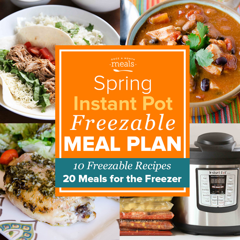 Spring Instant Pot Dump and Go Mini Freezer Meal Plan Vol. 1 | Once A ...