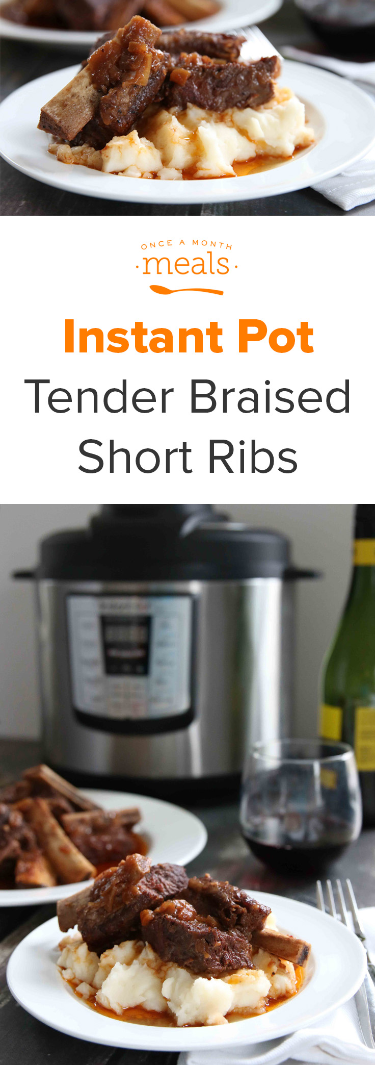 Instant Pot Tender Braised Short Ribs - Dump and Go Dinner | Once A ...
