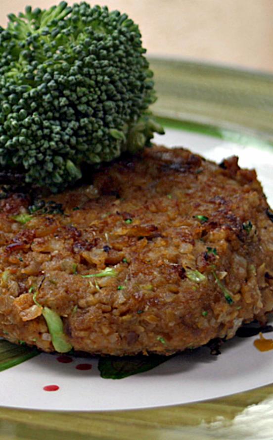 Vegan Chickpea Brown Rice Burgers - Dump and Go Dinner | Once A Month Meals