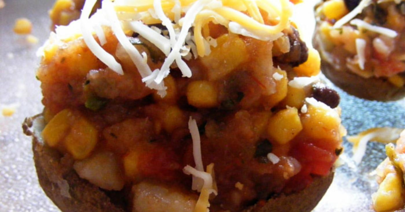 Black Bean and Corn-Stuffed Potatoes - Lunch Version | Once A Month Meals