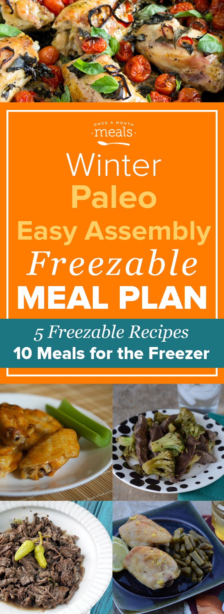 Paleo Dump and Go Mini Freezer Meal Plan Vol. 1 (Whole30 Compliant ...
