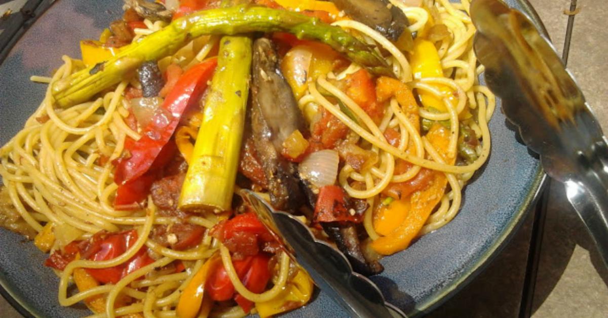 Fire Roasted Vegetable Pasta | Once A Month Meals