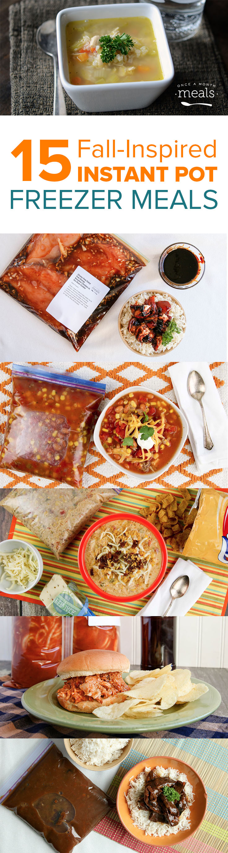 Fall Instant Pot Monthly Freezer Meal Plan Vol. 1 | Once A Month Meals