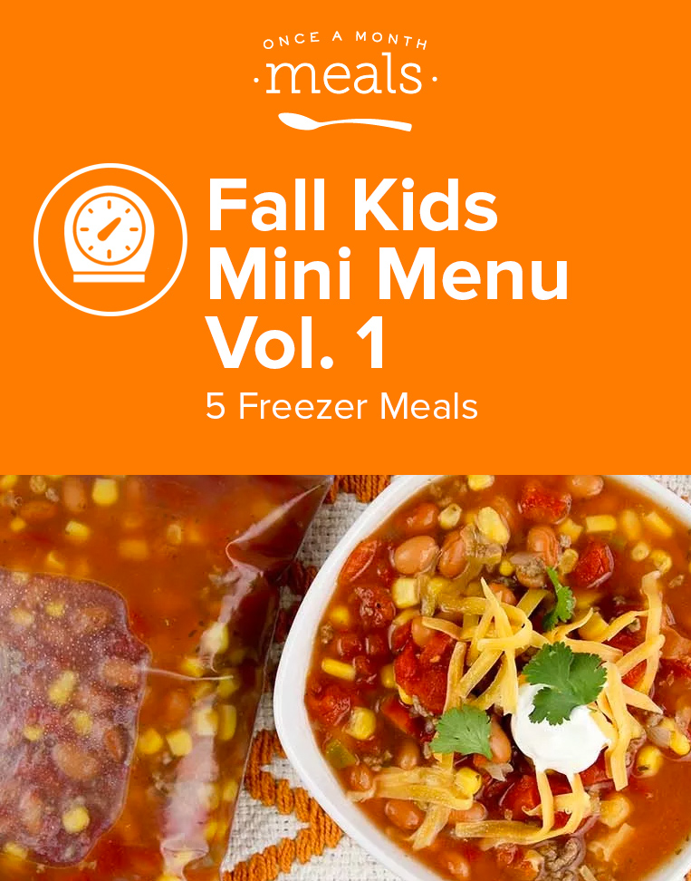 Fall Kids Mini Freezer Meal Plan Vol. 1 | Once A Month Meals