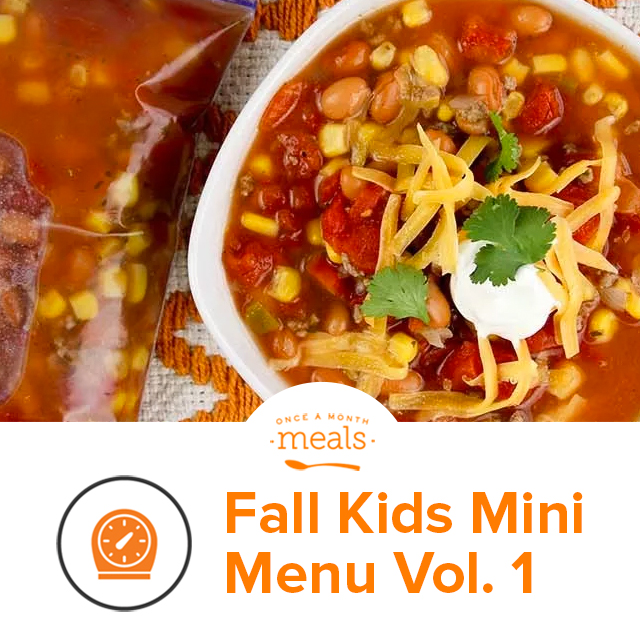 Fall Kids Mini Freezer Meal Plan Vol. 1 | Once A Month Meals