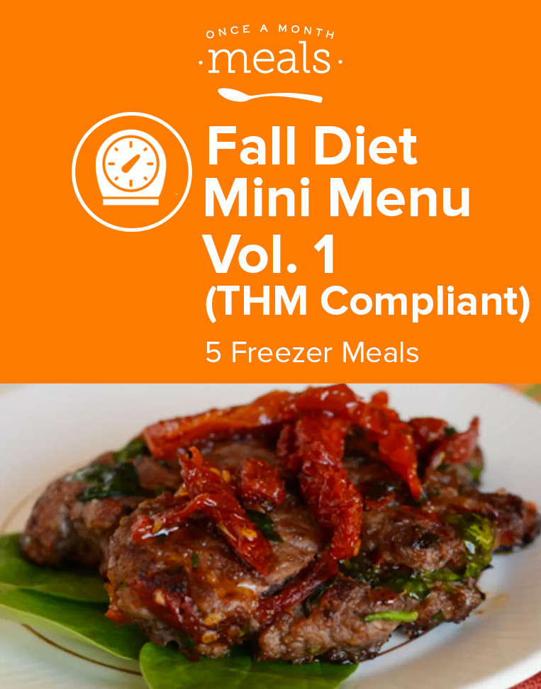 Fall Diet Mini Freezer Meal Plan Vol. 1 (THM Compliant) | Once A Month ...