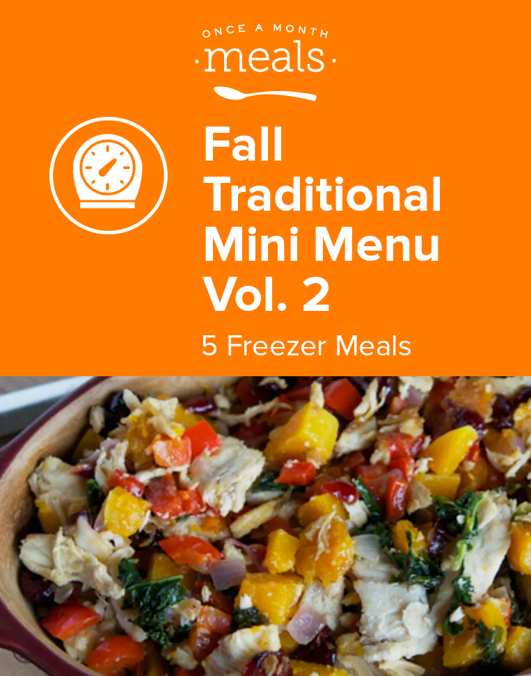 Fall Traditional Mini Freezer Meal Plan Vol. 2 | Once A Month Meals