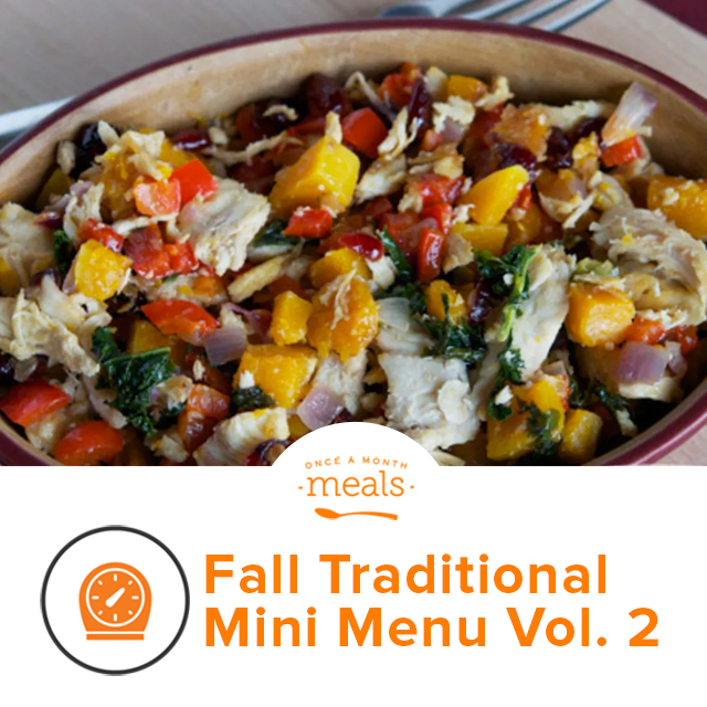 Fall Traditional Mini Freezer Meal Plan Vol. 2 | Once A Month Meals