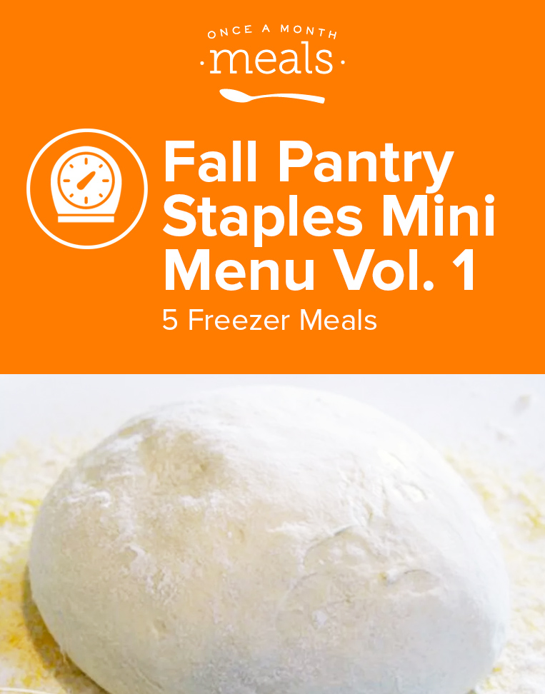 Fall Pantry Staples Mini Freezer Meal Plan Vol. 1 | Once A Month Meals