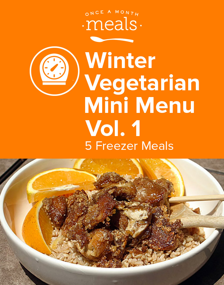 Winter Vegetarian Mini Freezer Meal Plan Vol. 1 | Once A Month Meals