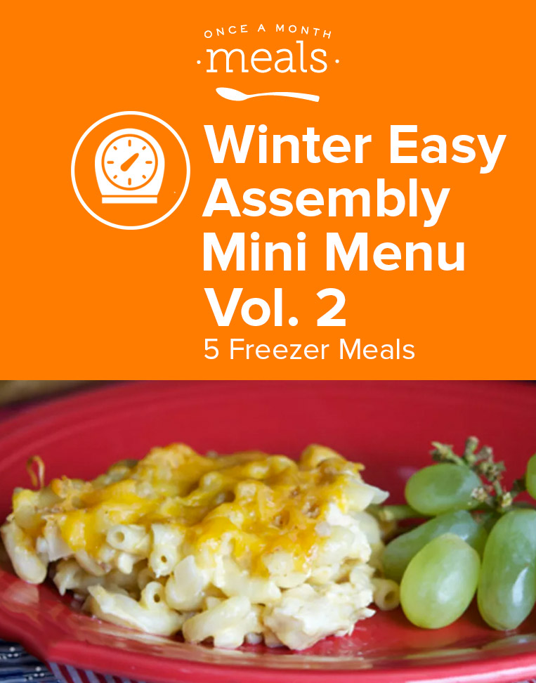 Winter Dump and Go Mini Freezer Meal Plan Vol. 2 | Once A Month Meals