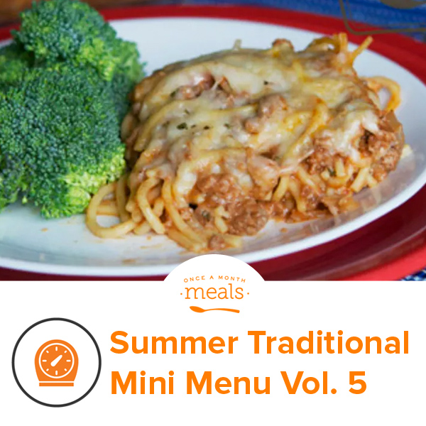 Summer Traditional Mini Freezer Meal Plan Vol. 5 | Once A Month Meals
