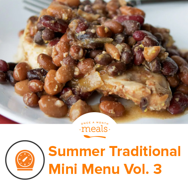 Summer Traditional Mini Freezer Meal Plan Vol. 3 | Once A Month Meals