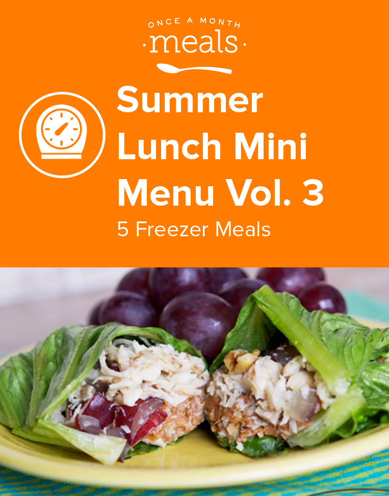 Summer Lunchbox Mini Freezer Meal Plan Vol. 3 | Once A Month Meals