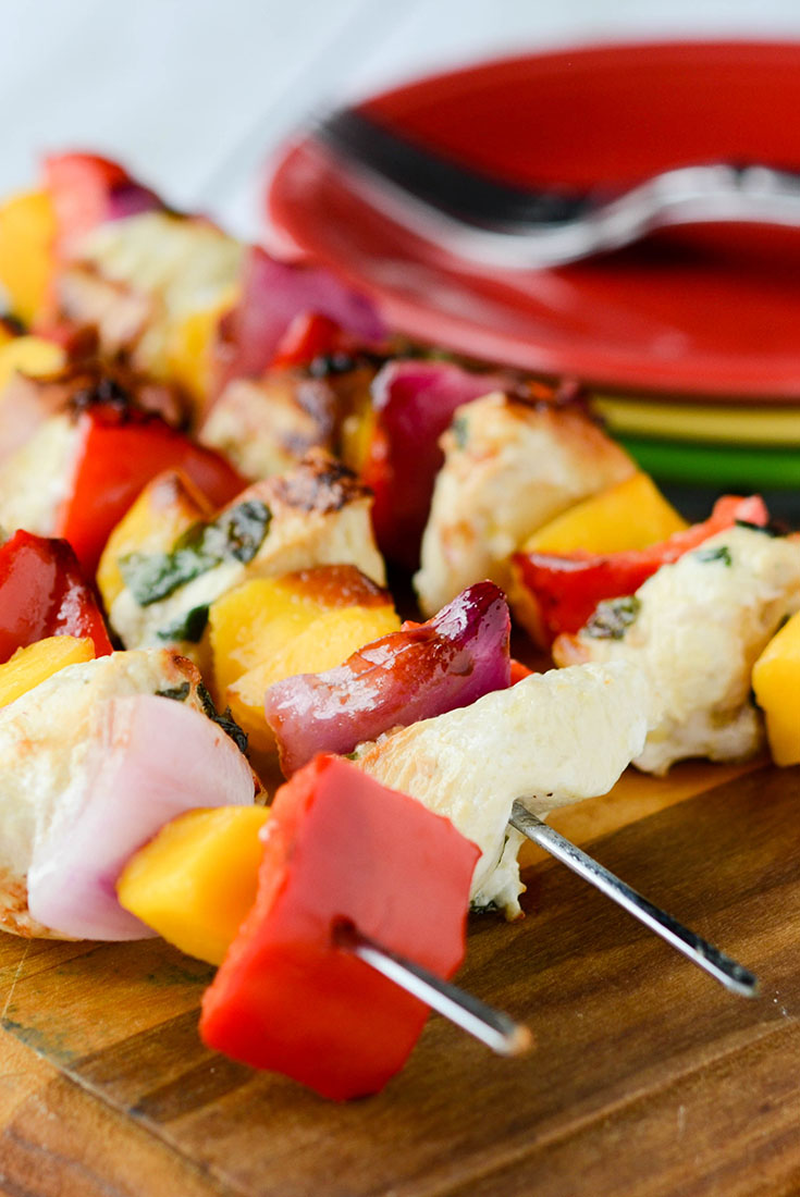 Sweet Summer Mango Kebabs - Dump and Go Dinner | Once A Month Meals
