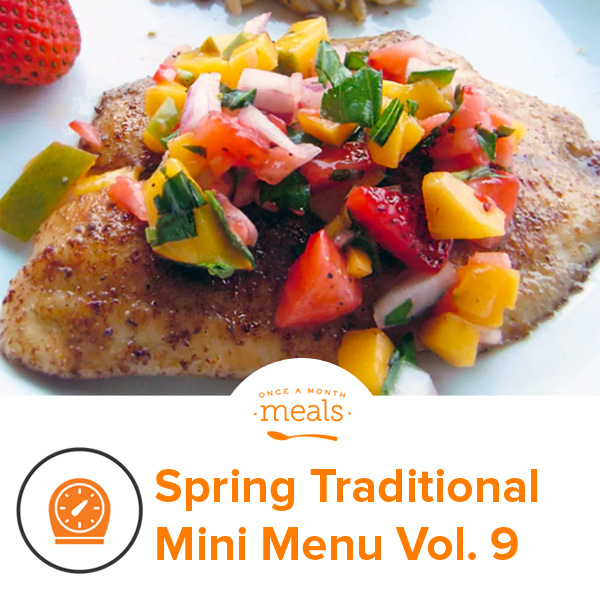Spring Traditional Mini Freezer Meal Plan Vol. 9 | Once A Month Meals