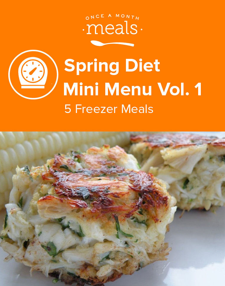 Spring Diet Mini Freezer Meal Plan Vol. 1 | Once A Month Meals