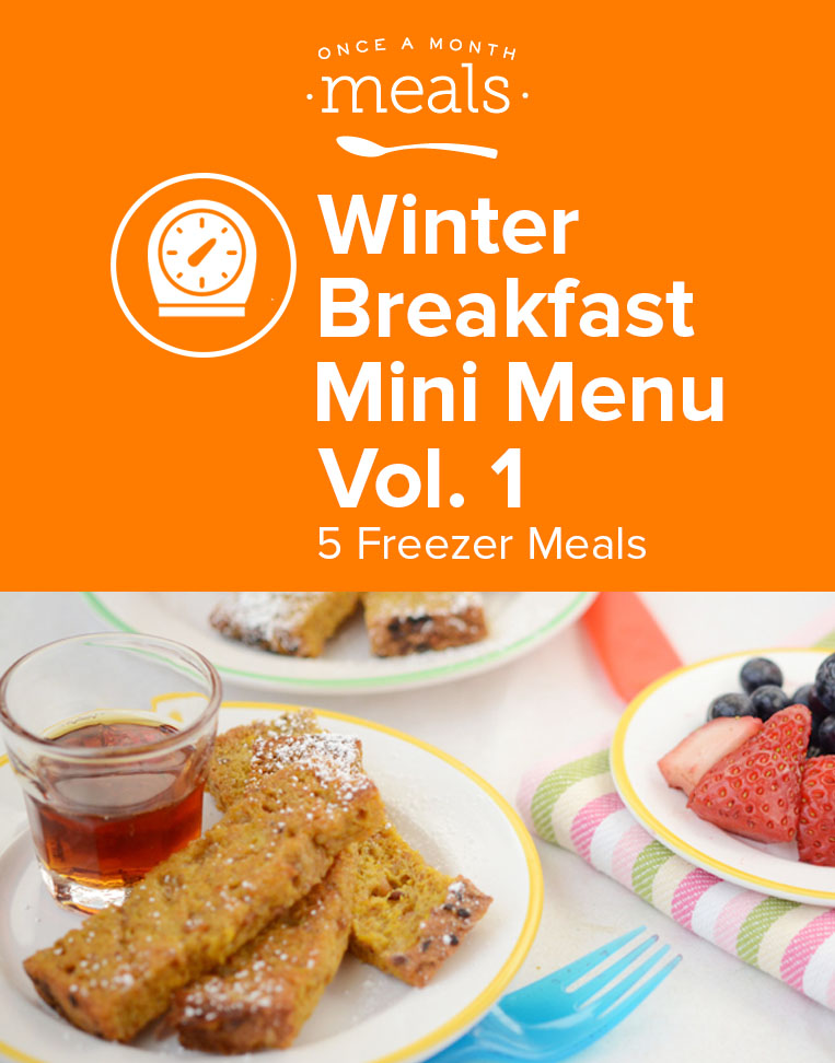 Winter Breakfast Mini Freezer Meal Plan Vol. 1 | Once A Month Meals