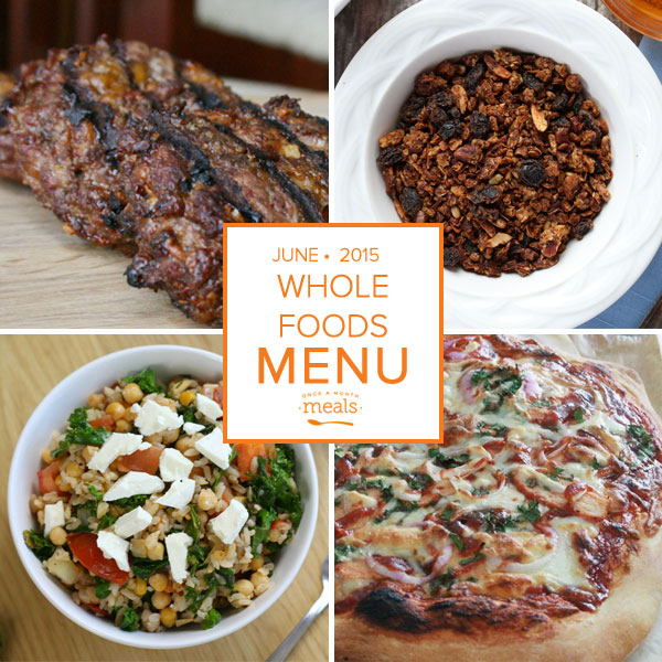Summer Real Food Monthly Freezer Meal Plan Vol. 13 | Once A Month Meals