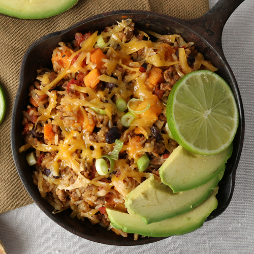 Mexican Chicken Chorizo Skillet | Once A Month Meals