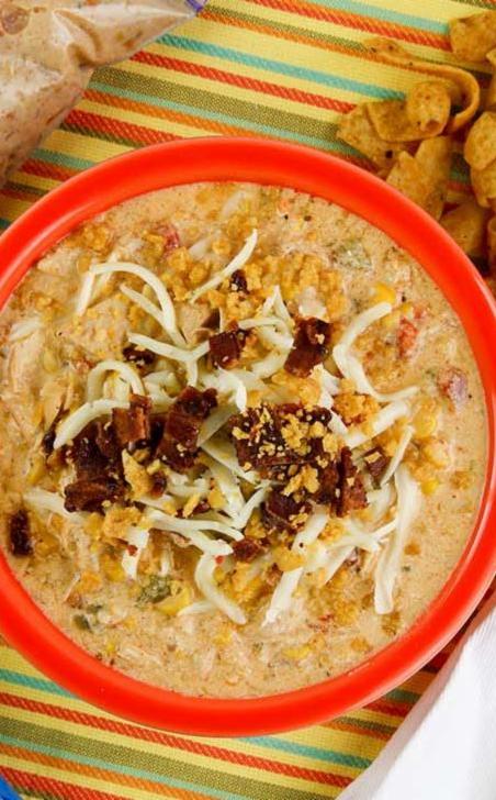 Slow Cooker Jalapeno Popper Chicken Chili - Ready to Eat Dinner | Once ...