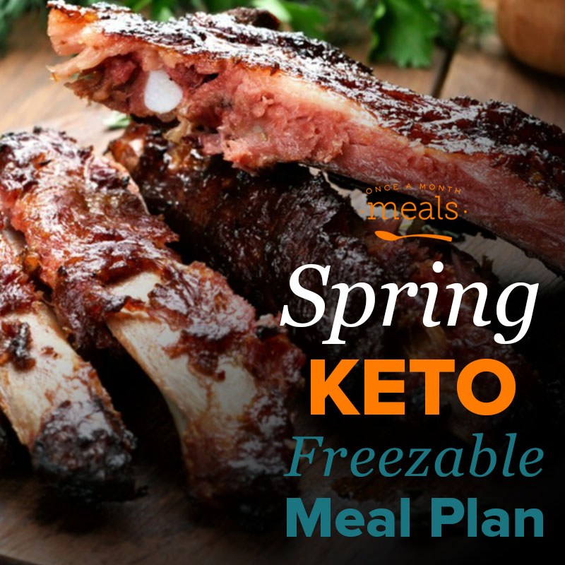 Spring Keto Monthly Freezer Meal Plan Vol. 1 | Once A Month Meals