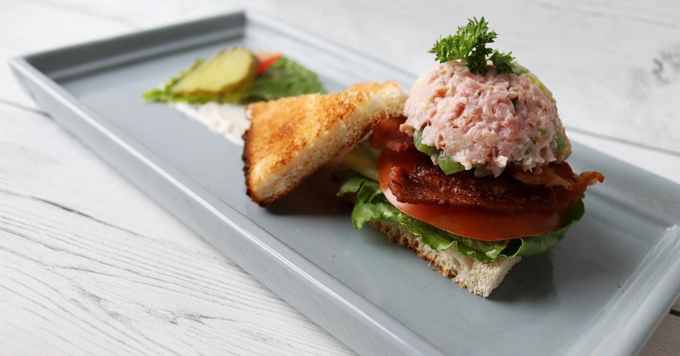 Fancy Ham Salad BLT Sandwich- Dinner Version | Once A Month Meals