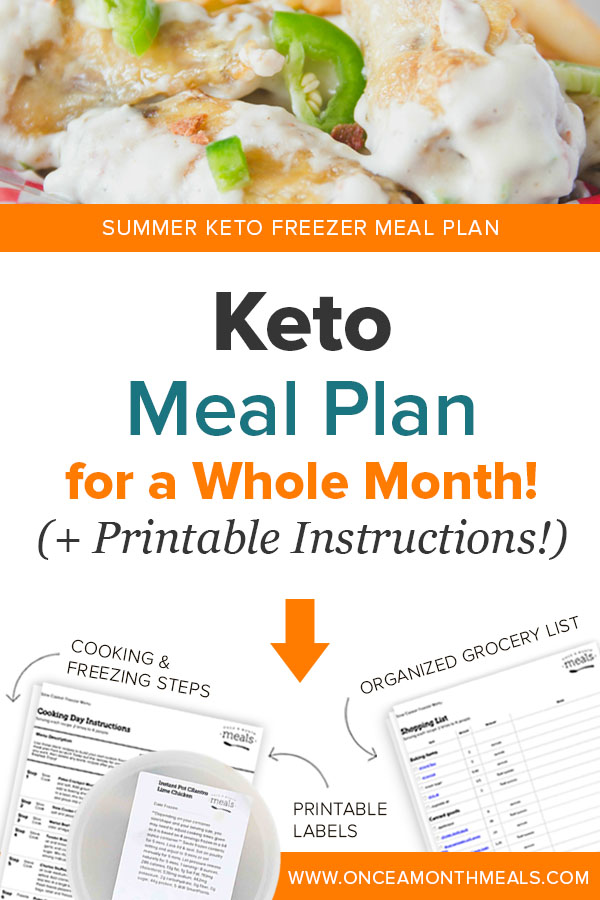 Summer Keto Monthly Freezer Meal Plan Vol. 2 | Once A Month Meals