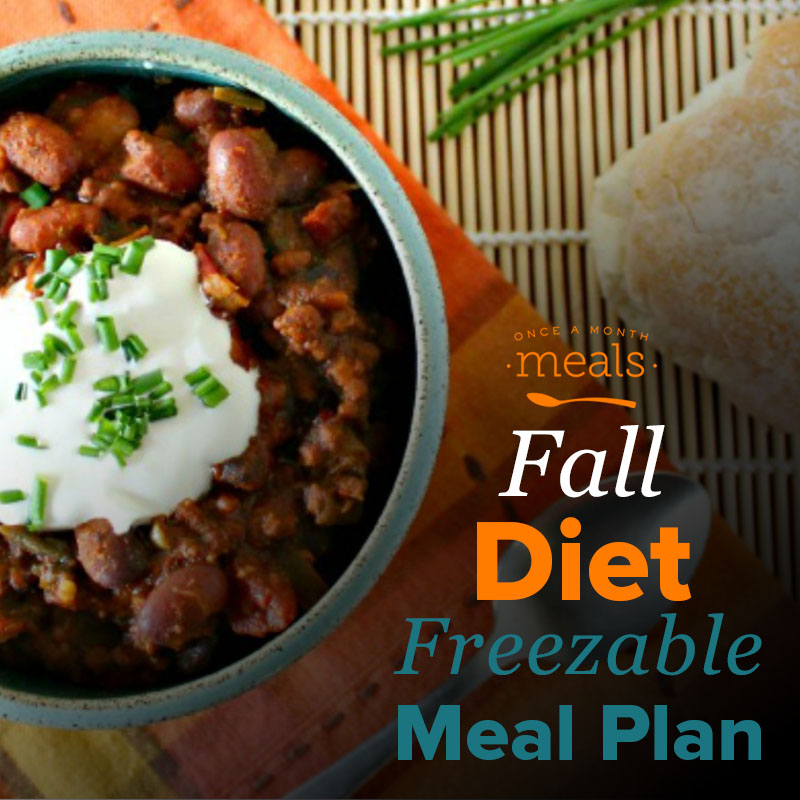 Fall Diet Monthly Freezer Meal Plan Vol. 19 | Once A Month Meals