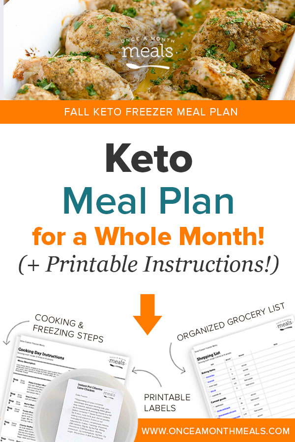 Fall Keto Monthly Freezer Meal Plan Vol. 2 | Once A Month Meals