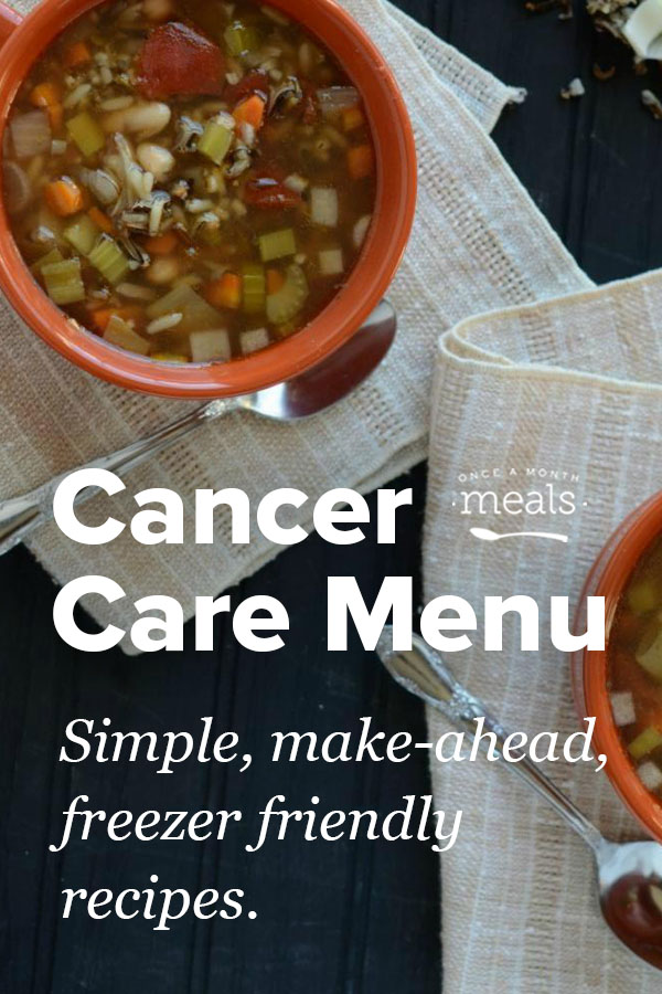 Cancer Care Mini Freezer Meal Plan Vol. 1 | Once A Month Meals