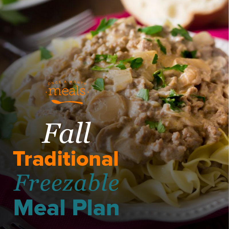 Fall Traditional Monthly Freezer Meal Plan Vol. 27 | Once A Month Meals