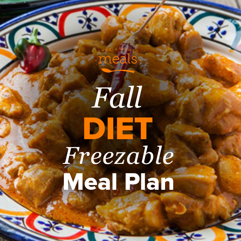 Fall Diet Monthly Freezer Meal Plan Vol. 20 | Once A Month Meals