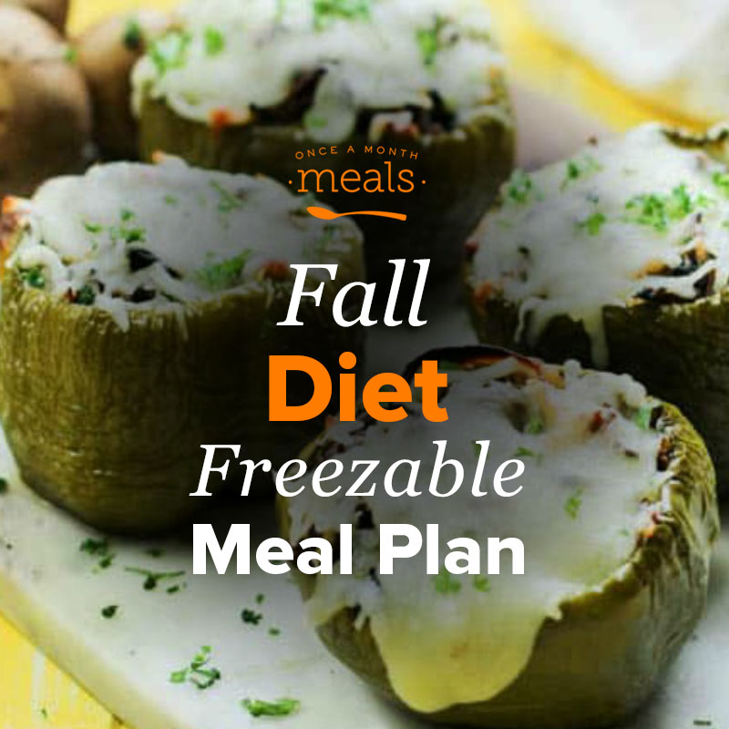 Fall Diet Dump and Go Mini Freezer Meal Plan Vol. 1 | Once A Month Meals